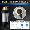iSpring Auto Flushing Spin-Down Sediment Water Filter with Bypass, 50 ...