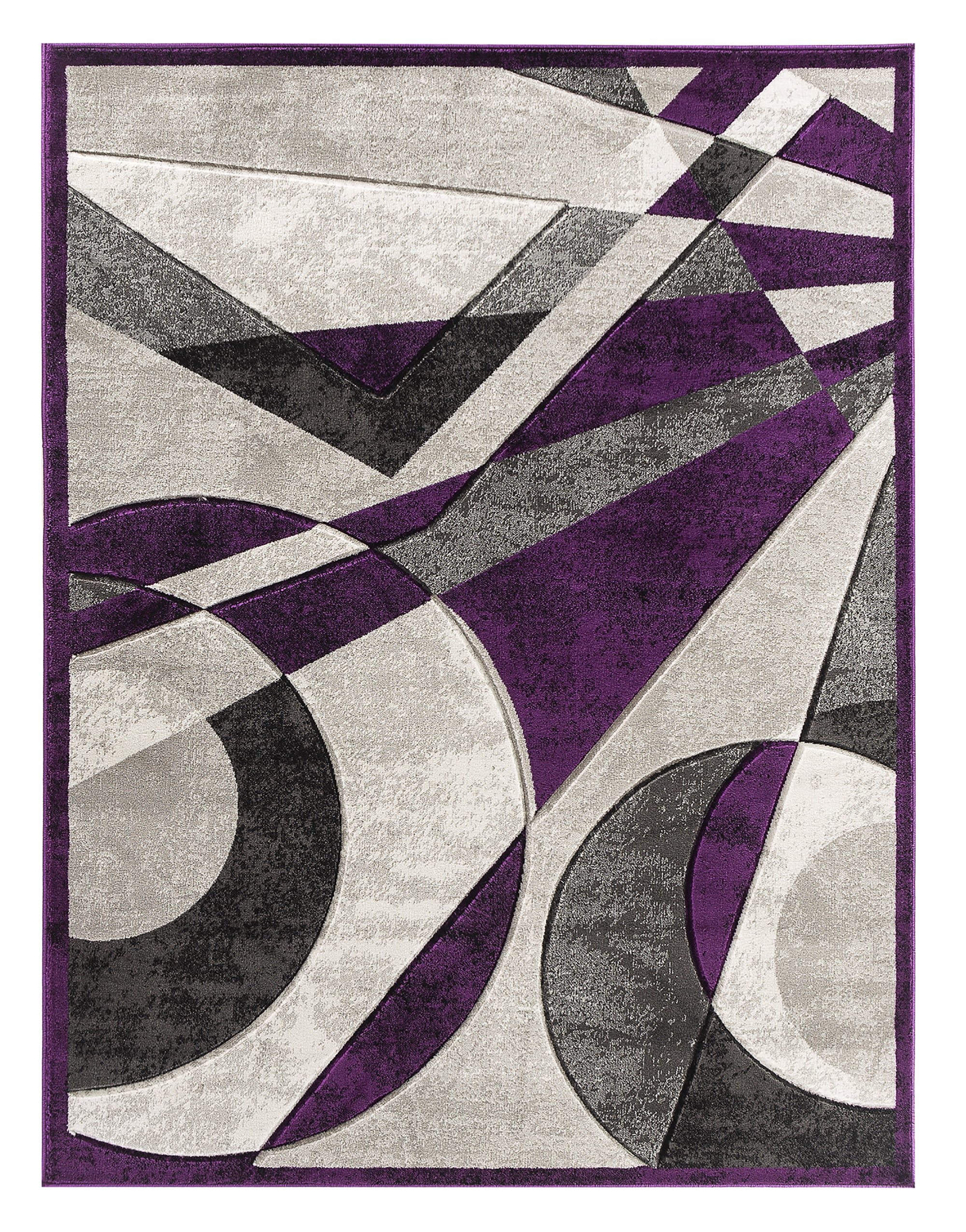 Modern Geometric Shapes Hand-Carved Soft Living Room Area Rug - Walmart.com