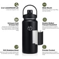64oz Half Gallon Insulated Water Bottle with 2-in-1 Lid (Chug & Straw ...