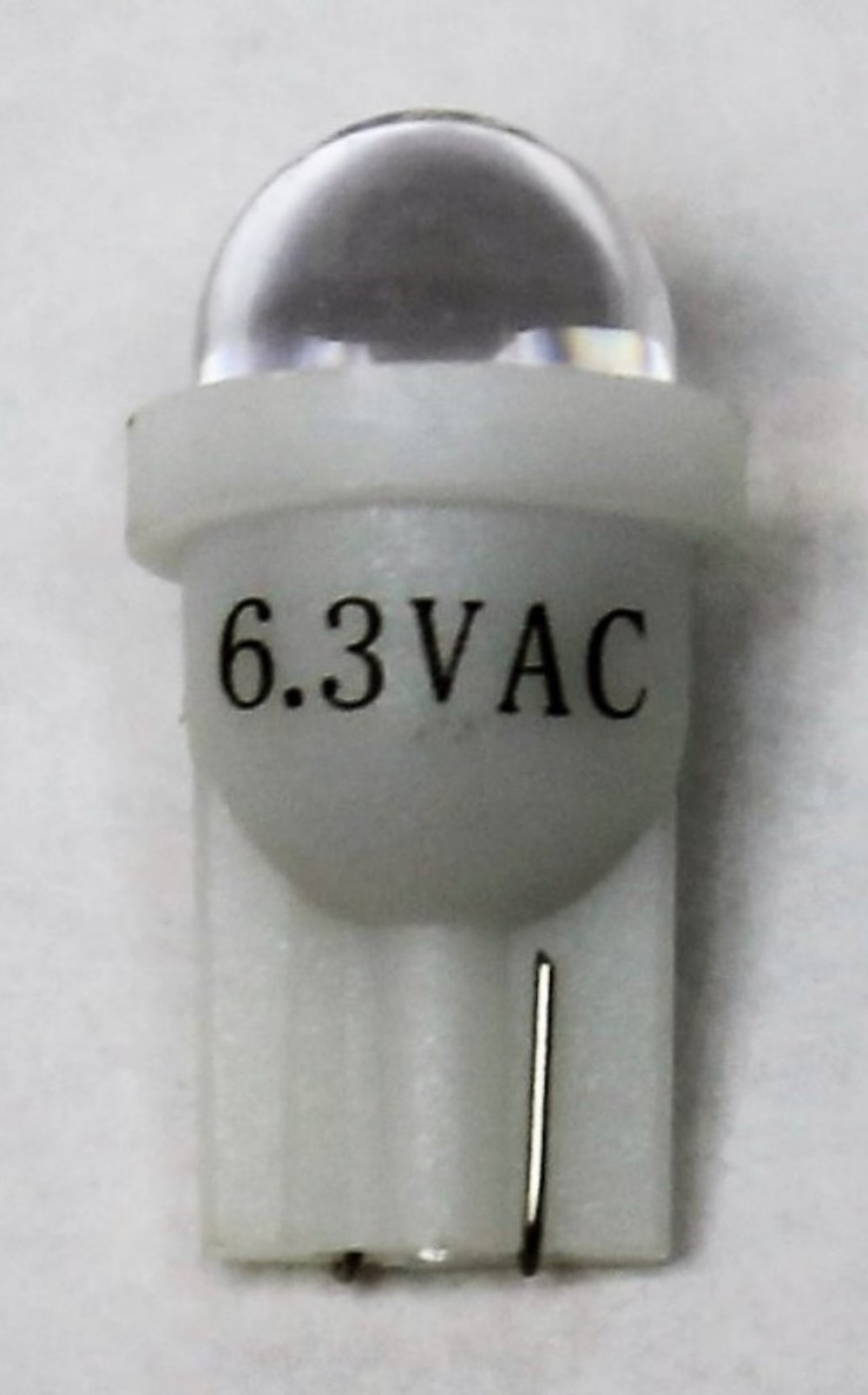 Pinball replacement bulb LED 6.3 volt AC, 555 clear wedge base T10 Cool ...