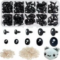 RuWfpz Large 40mm Safety Eyes for Amigurumi Crochet, Plushie Teddy Toy ...