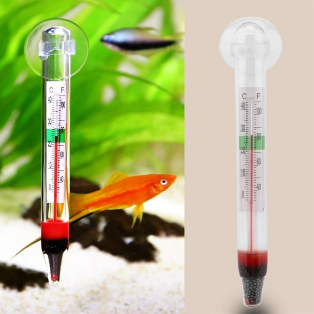 Clairlio Glasstube Aquariums Submersible Thermometer Temperature Decor ...