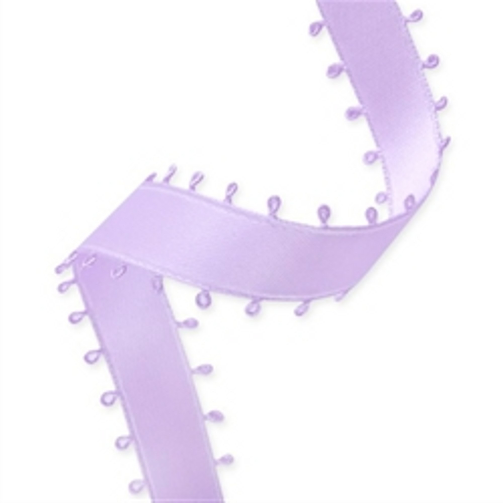 3/8" Double Face Satin Picot Ribbon Feather Edge 50 Yds - Lavender ...