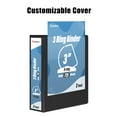 Comix Heavy-duty 3 Ring Binder,3 inch D Ring with Clear Cover, 725 ...