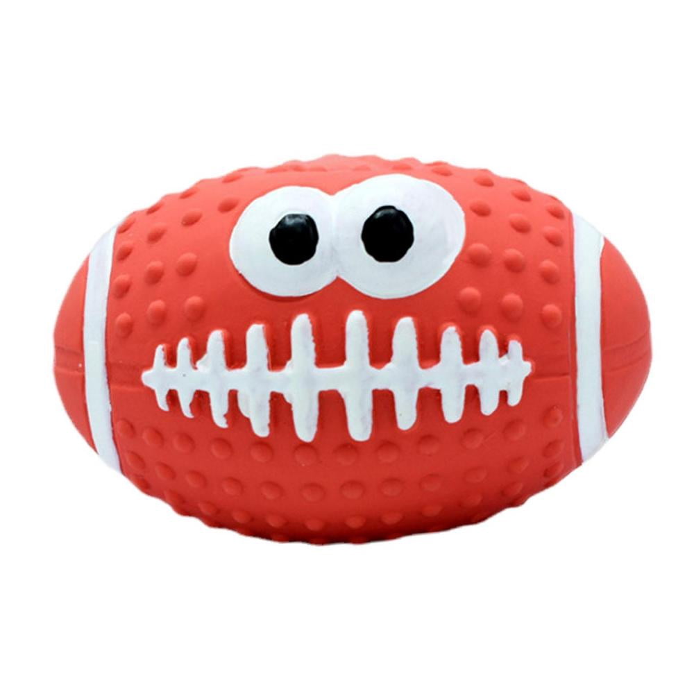 Tohuu Dog Squeaky Ball Toy Latex Bouncy Fetch Ball for Puppies Soft ...