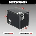 3-in-1 Plyometric Box Multi-use Jumping Exercise Equipment Trainer with ...