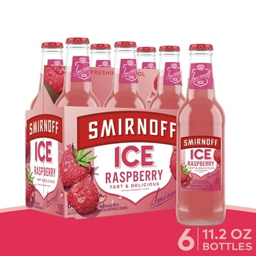 Smirnoff Ice Blue Raspberry Lemonade, 11.2 fl oz, 6 Pack Bottles, 4.5% ...