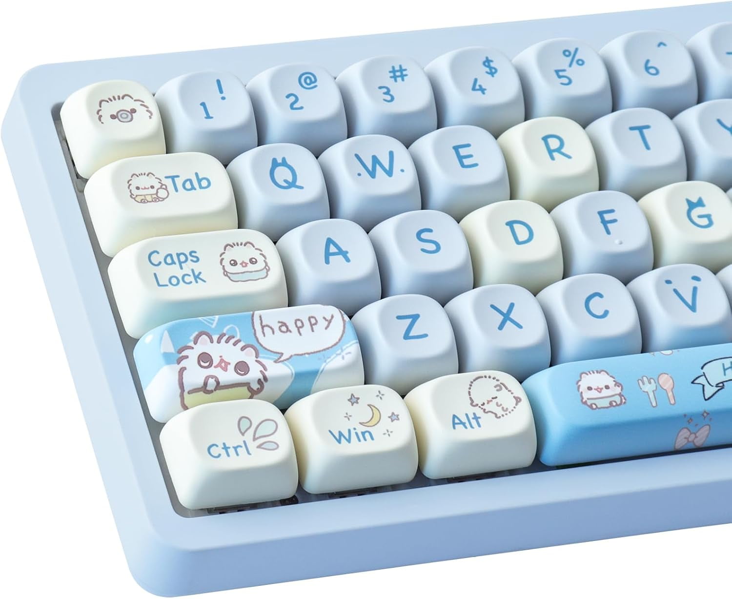 AIR-PBT Keycaps for Mechanical Keyboard - 145 Keys Baby Cat Keycaps ...
