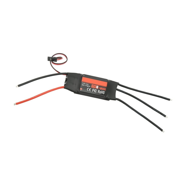 60A Brushless ESC, Throttle Calibration Overheat Brushless Motor ESC ...