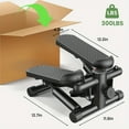 Mini Exercise Stepper with Resistance Bands - Compact Stair Stepper ...