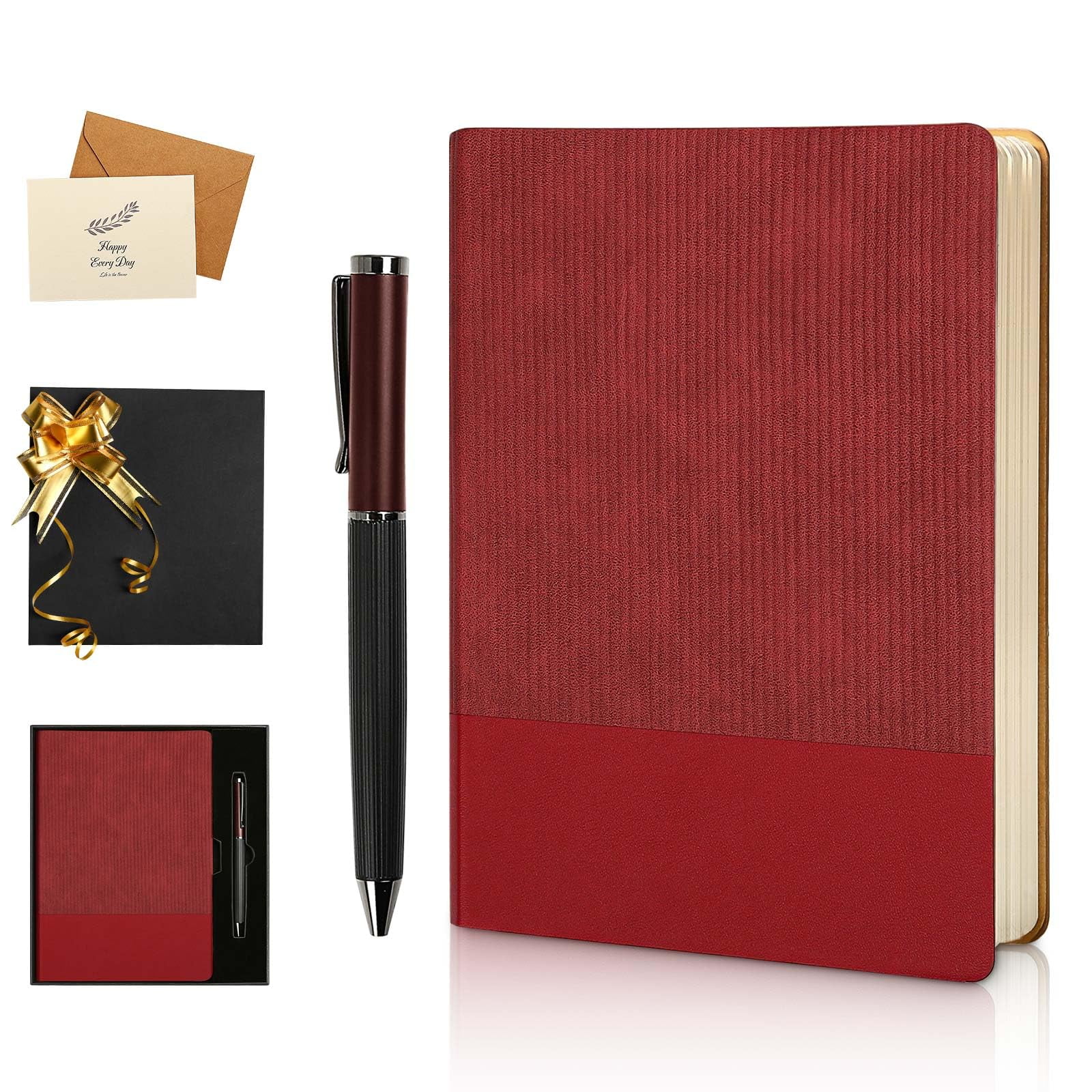 Cuaderno TSFPapier A5 con líneas, 216 páginas, bolígrafo y caja de ...