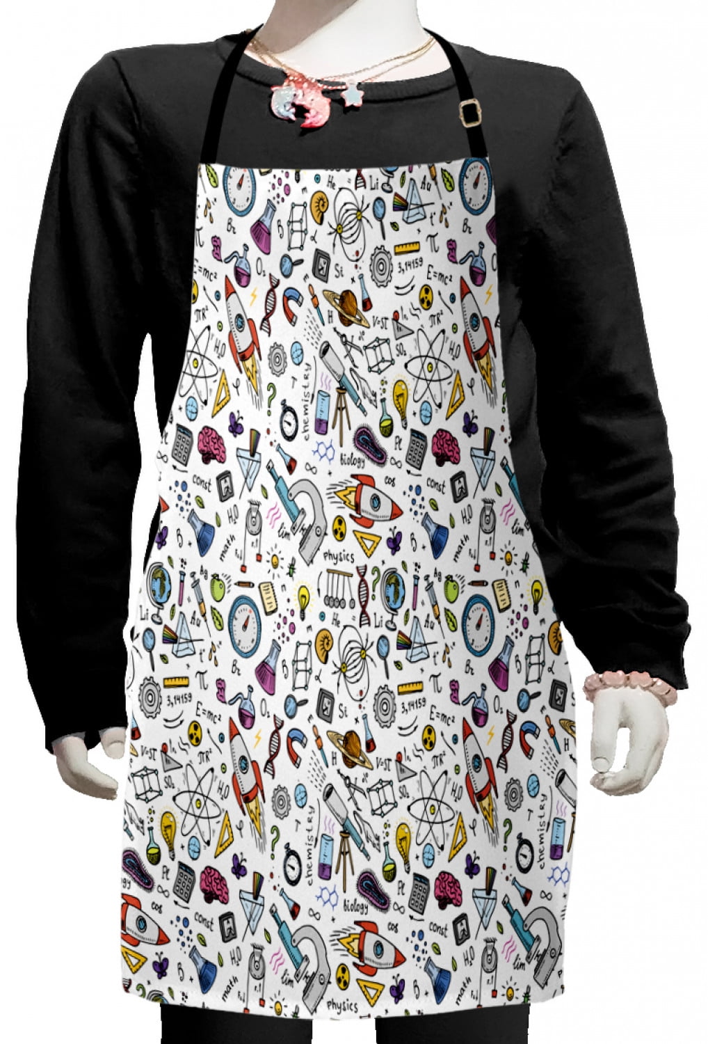 Educational Kids Apron, Science School Pattern Formulas Laboratory ...