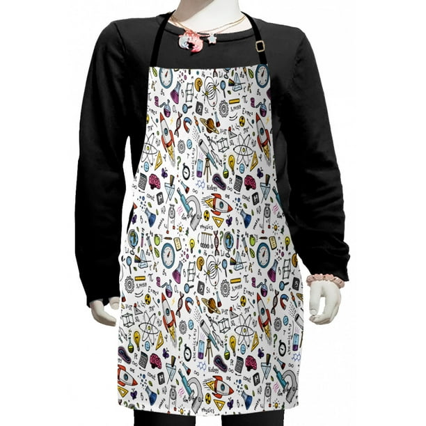 Educational Kids Apron, Science School Pattern Formulas Laboratory ...
