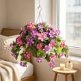 Simulated Peony Wall Hanging Artificial Green Plants with Flowering ...