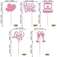 30 Pack Bride to Be Cupcake Toppers with Glitter Love Heart Ring ...