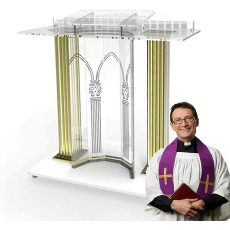 Luxurious Acrylic Podium, Large Speech Acrylic Pulpits, Chanting Podium ...