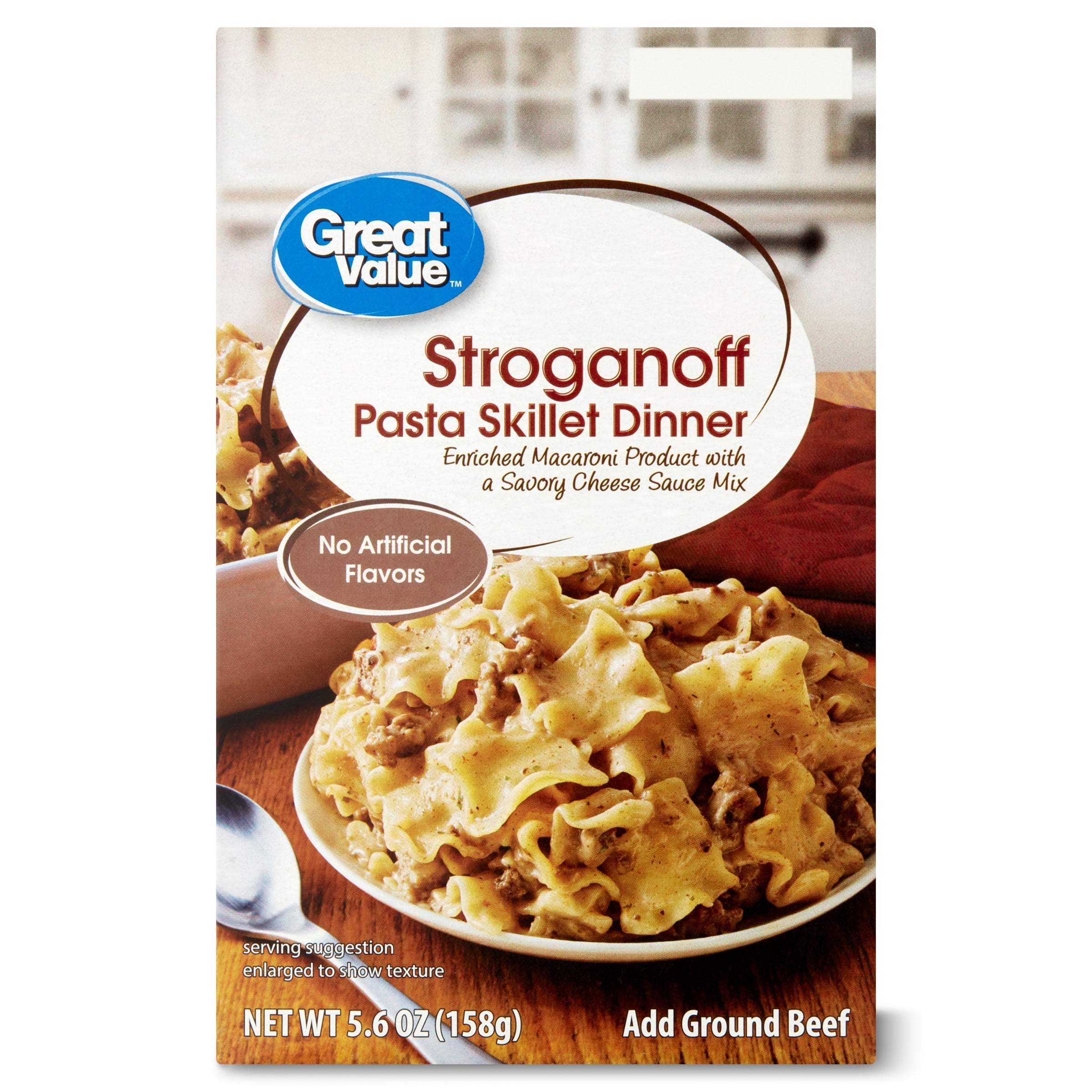 Great Value Stroganoff Pasta Skillet Dinner, 5.6 oz - Walmart.com