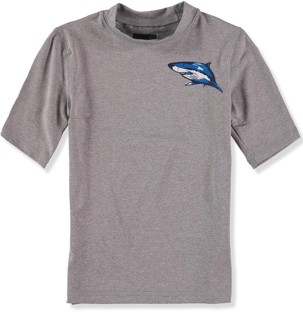 Rash Guard Boys 4-20 Swimwear Rashguard Grey/Royal 8/10 - Walmart.com