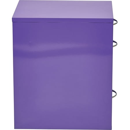 OSP Home Furnishings HPB Heavy Duty 3-Drawer Metal File Cabinet for ...