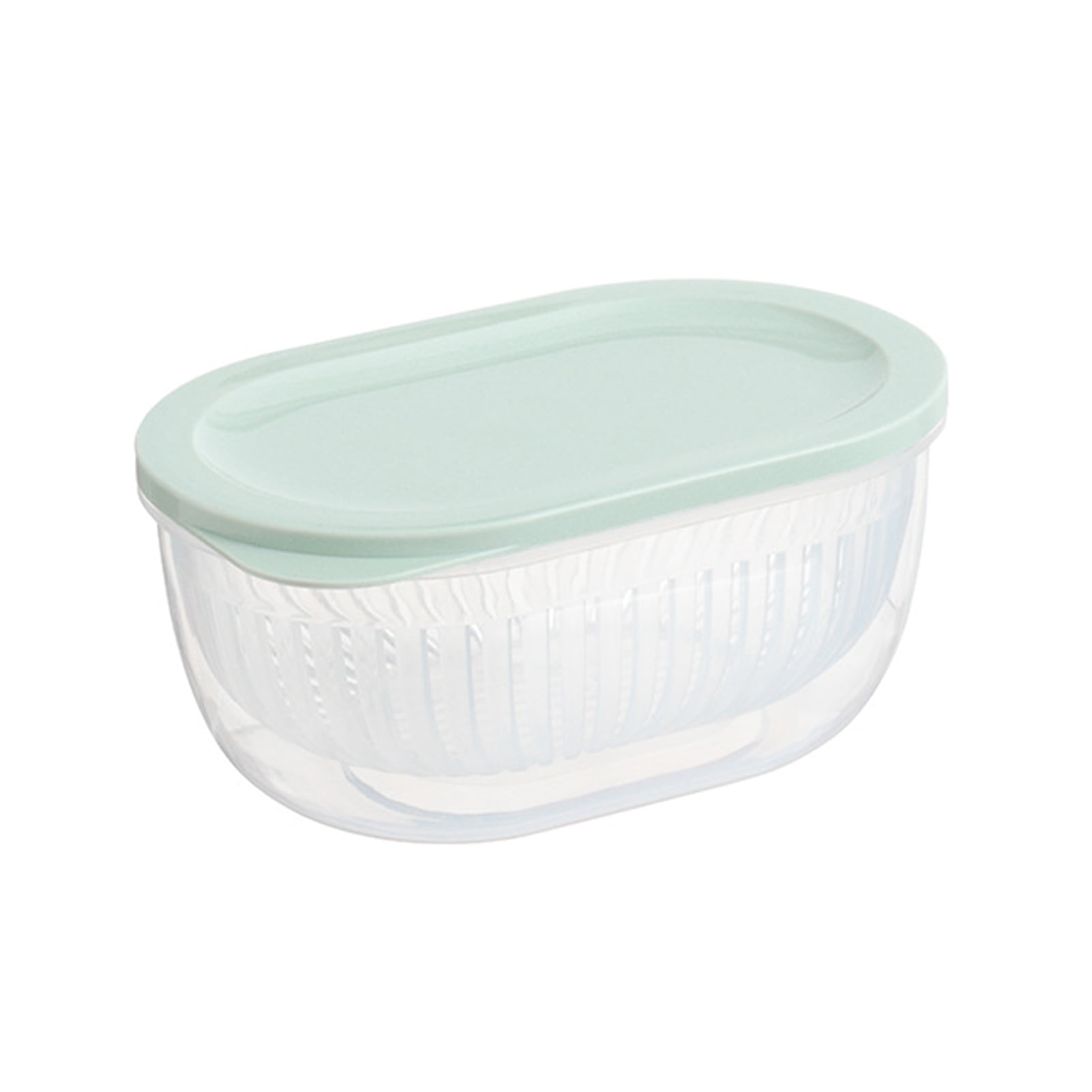 Storage Box Small Size Double-layer PP Transparent Draining Water Box ...