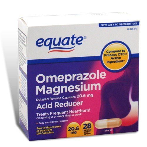 Equate Omeprazole Magnesium Acid Reducer Capsules, 28 Count - Walmart.com