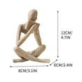Gmogad Creative Abstract Thinker Bookend for Home Aesthetic, Study, and ...