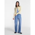 No Boundaries Cable Knit Crewneck Cardigan, Women's XXS-4X - Walmart.com