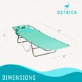 Ostrich Chaise Lounge Folding Sunbathing Poolside Beach Chair (2 Pack ...