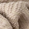 "Battilo Cozy Solid Fringe Comfort Beige Knitted Throw Blanket ...