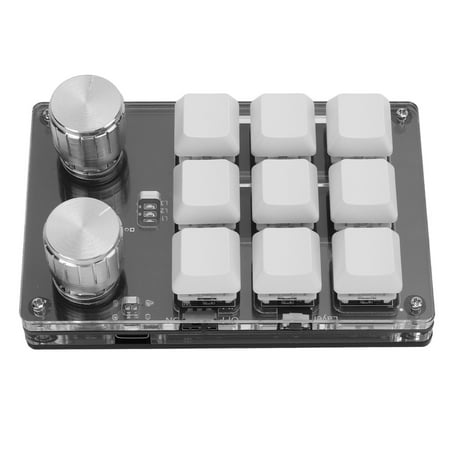 Mini Keyboard With Knob, Shortcut Programmable Keyboard Rechargeable ...