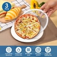 3Pcs Pizza Tray 12 inch Pizza Screen Non Stick Pizza Oven Tray ...
