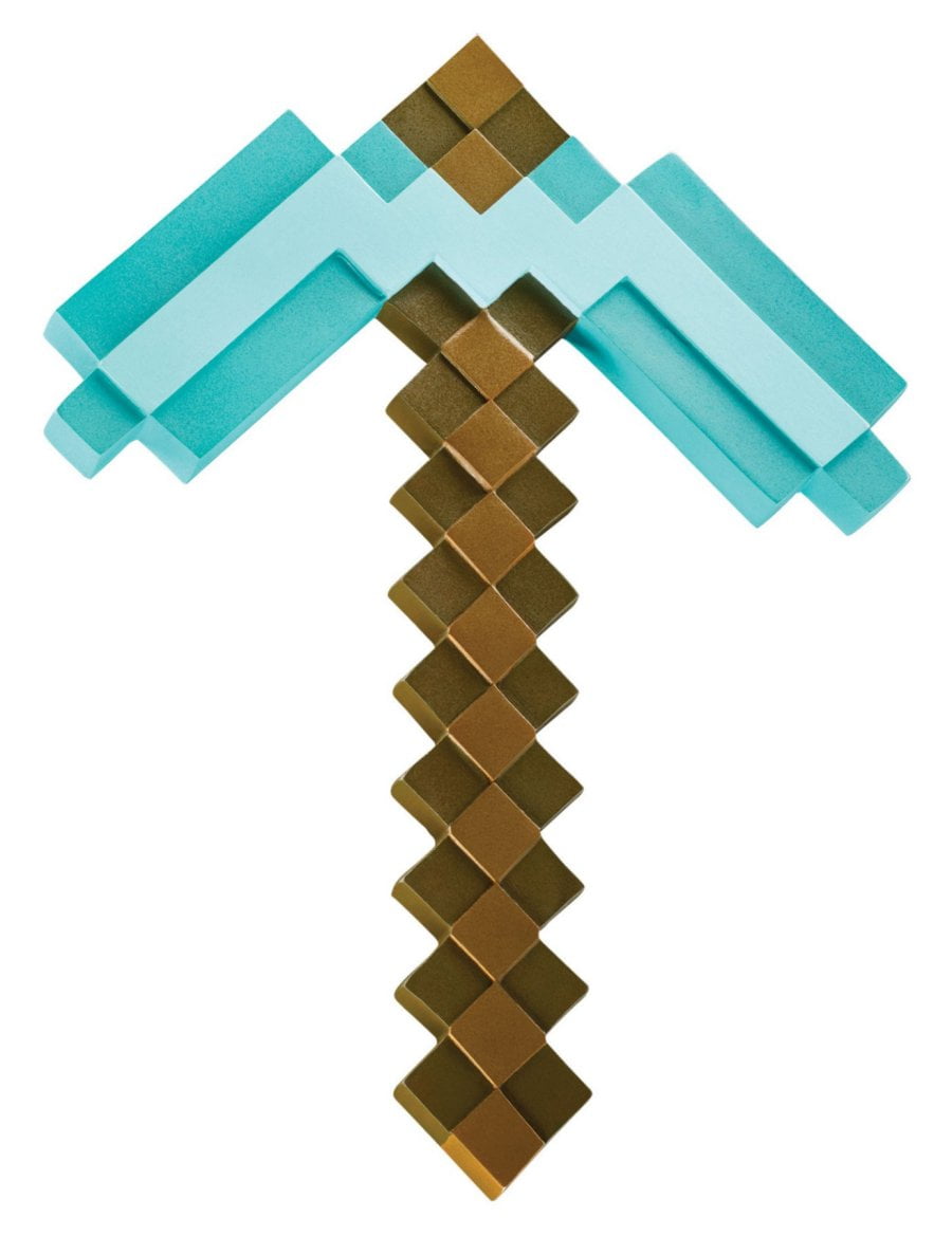Minecraft Diamond Axe Coloring Pages