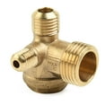 3-Port Brass Male Threaded Check Valve Connector Tools for Air ...
