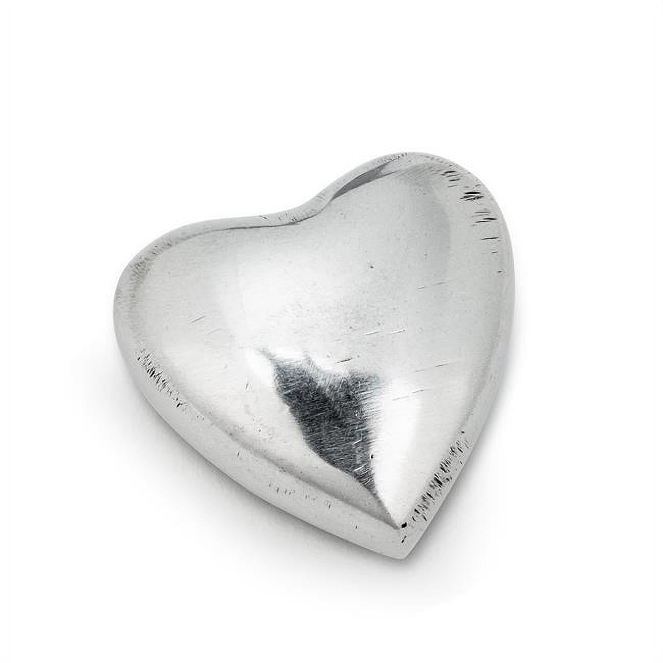 Abbott Collections 1 in. Chunky Heart Token Decoration, Aluminum ...