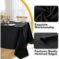 10-Pack Tablecloths for Rectangle Tables, 60 x 102 Inches, Stain ...