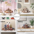 3-Tier Wooden Display Risers, Rustic Cupcake Stand, Perfume Organizer ...