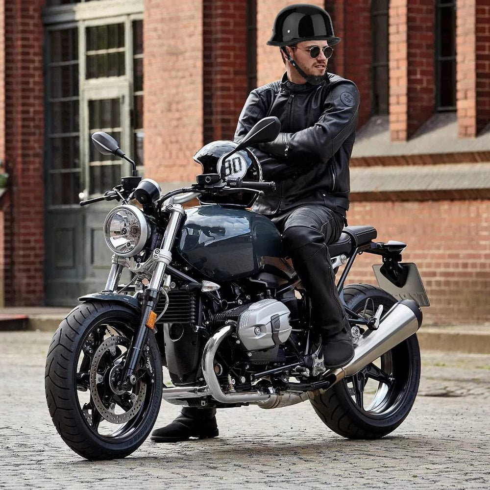 Buy German Vintage Motorcycle Cruiser Helmet Half Face German ...