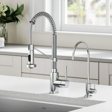 KPF-1610SFSMB Bolden 18-Inch Commercial Kitchen Faucet with Dual ...