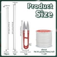 1 Set Manganese Steel Straight Sewing Embroidery Threads with Waxed ...