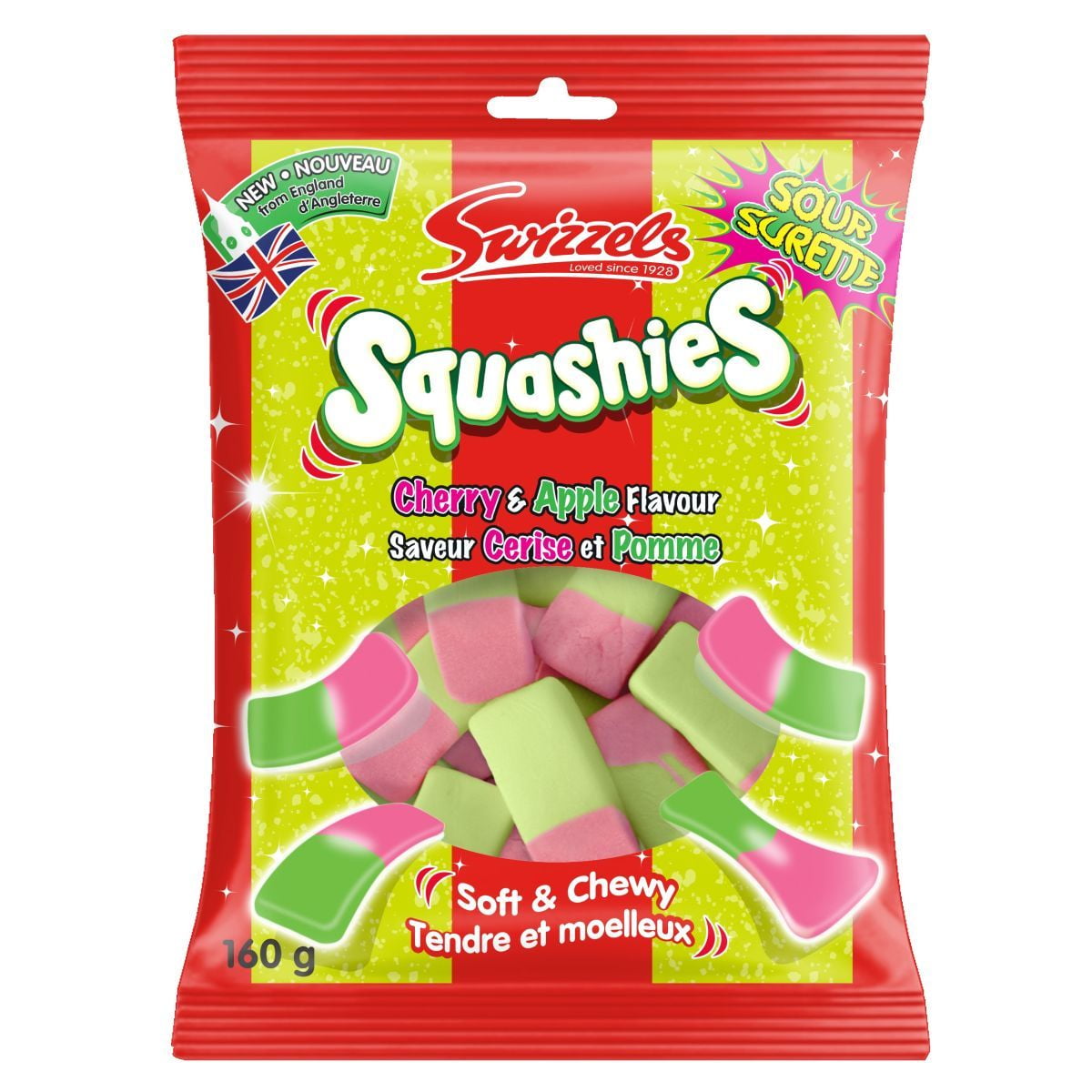 Click here for Squashies Sour Cherry & Apple  Soft And Chewy Cand... prices