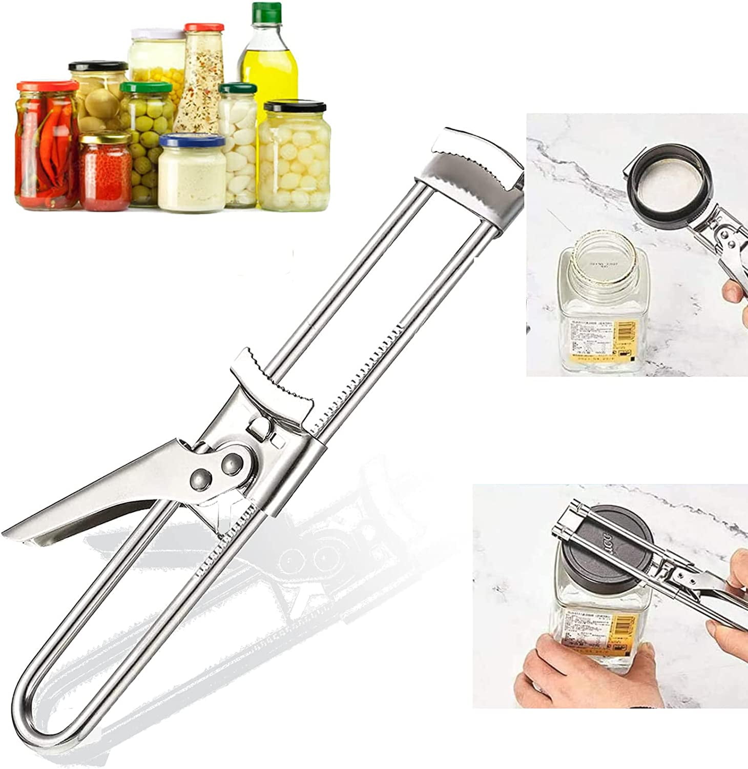 Master Opener Adjustable Jar & Bottle Opener, Jar Opener for Weak Hands ...