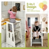 Costway Kids' Helper Tower - Adjustable Learning Stool with Safety ...