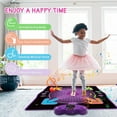 Fisca Dance Mat Toys for Kids, Electronic Dance Pad with Microphone ...