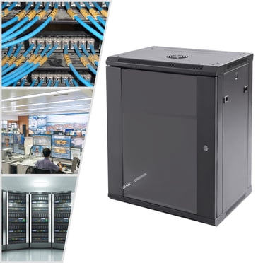 SmartRack 6U Low-Profile Switch-Depth Wall-Mount Rack Enclosure Cabinet ...