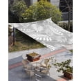 Ash Fronds Sun Shade Sail 14'X18' Gray Silver Slate Leaf Plant Canvas ...
