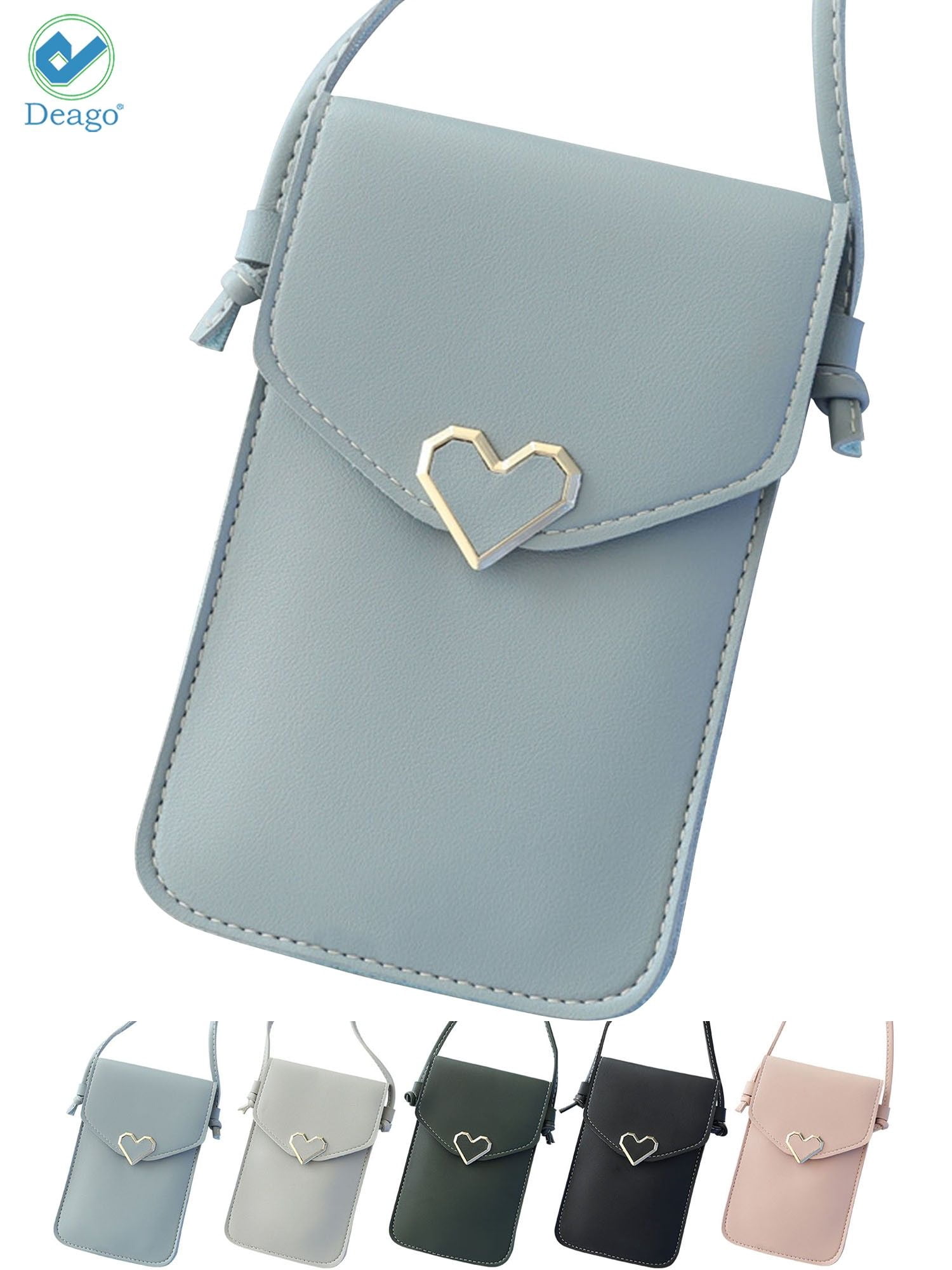 Deago Cellphone Crossbody Shoulder Bag Phone Pouch Case Purse Wallet ...