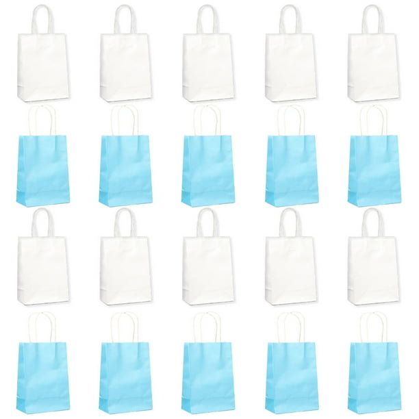 Small Gift Bags Kraft Gift Paper Bags with Handles Bulk, Natural ...
