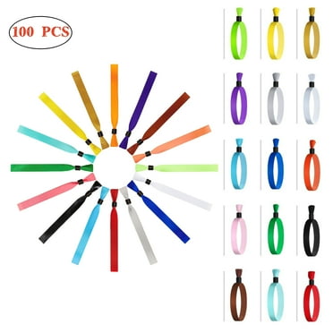 600 Paper WristBand Synthetic Paper Assorted Color Identity Bands Entry ...
