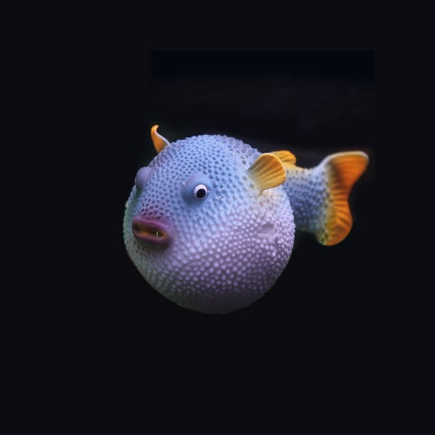 Landscaping Small Aquarium Puffer Puffer Fish Fluorescent Simulation ...