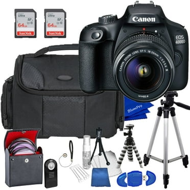 Canon EOS Rebel T100 / 4000D DSLR Camera Bundle with 18-55mm Zoom Lens ...